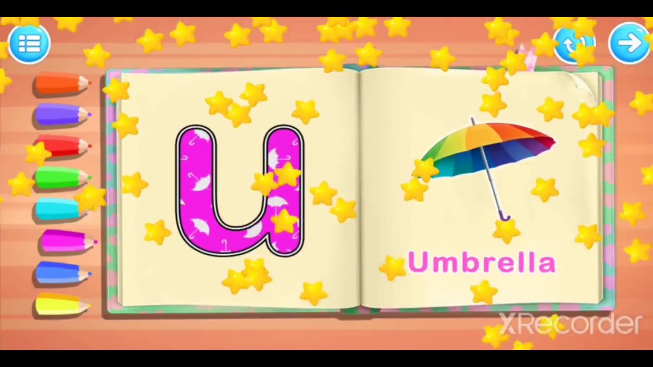 Learn how to write the letter 'u' in lower case. Trace with your finger ...