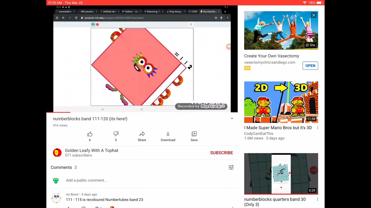 numberblocks band 111-115 - YouTube