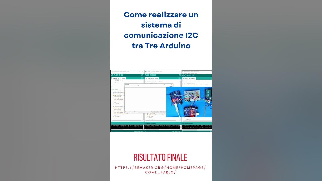 I2C - Come realizzare la comunicazione I2C tra Tre Arduino - YouTube