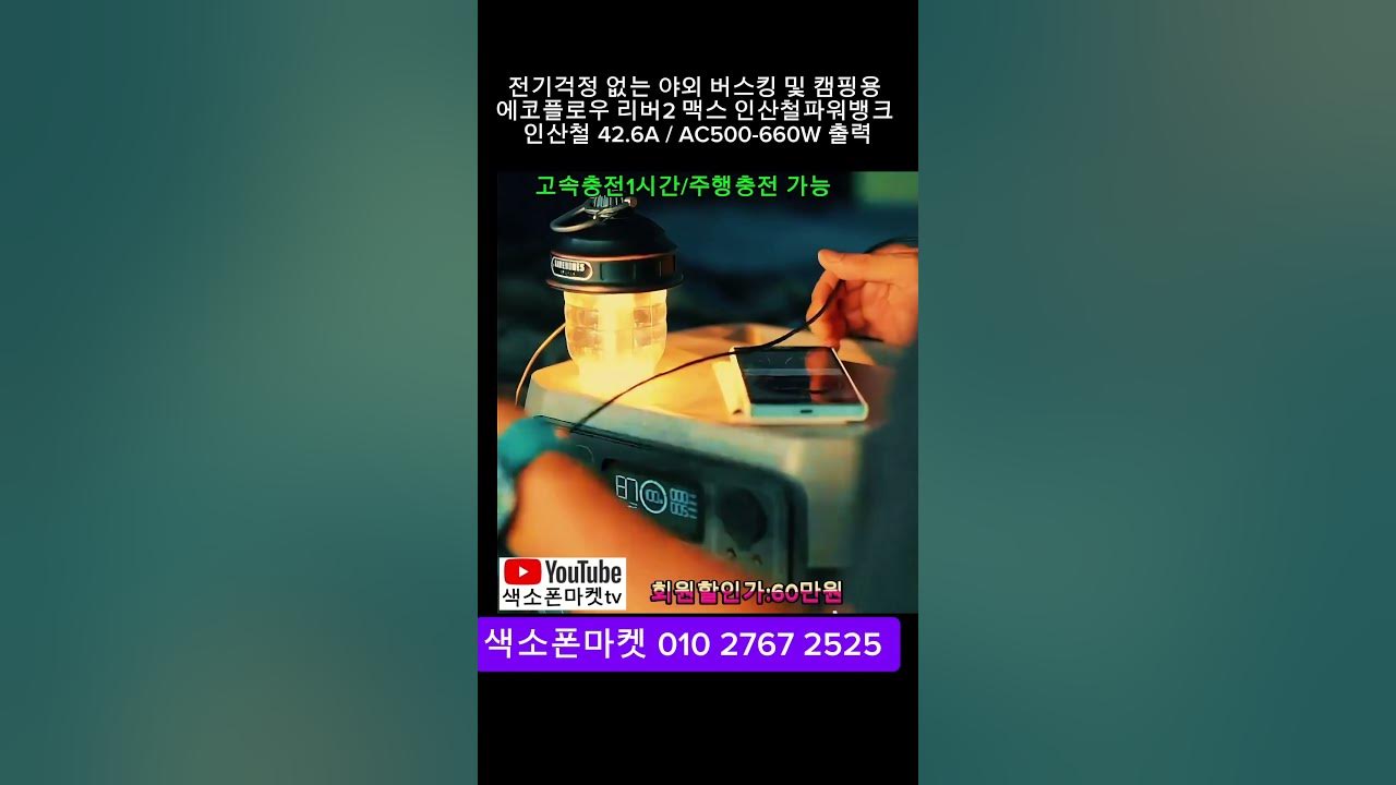 야외 전기걱정 없는 인산철파워뱅크판매1위 파워뱅크 인산철파워뱅크 파워뱅크 버스킹용파워뱅크 캠핑용파워뱅크 반주기배터리 에코플로우 리버2맥스 색소폰마켓