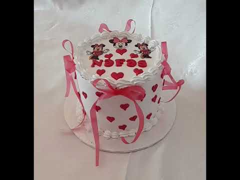 Bantikli tortlar./.qız uşaqı üçün tort./.mikimaus şekilli  tort.136.