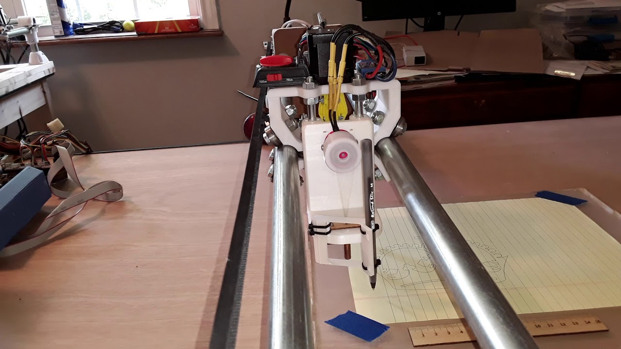 Short run-up of needle cutter with slip-on flywheel assembly - YouTube