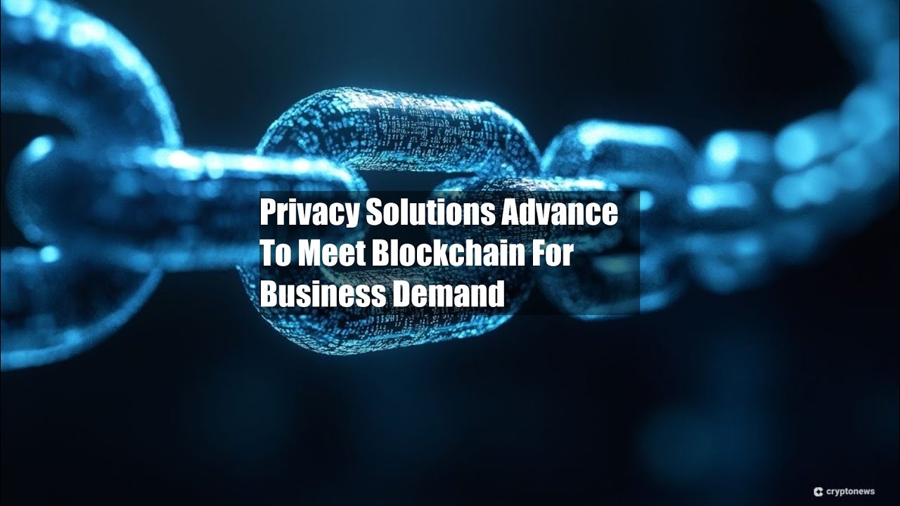 Privacy Solutions Advance To Meet Blockchain For Business Demand - YouTube