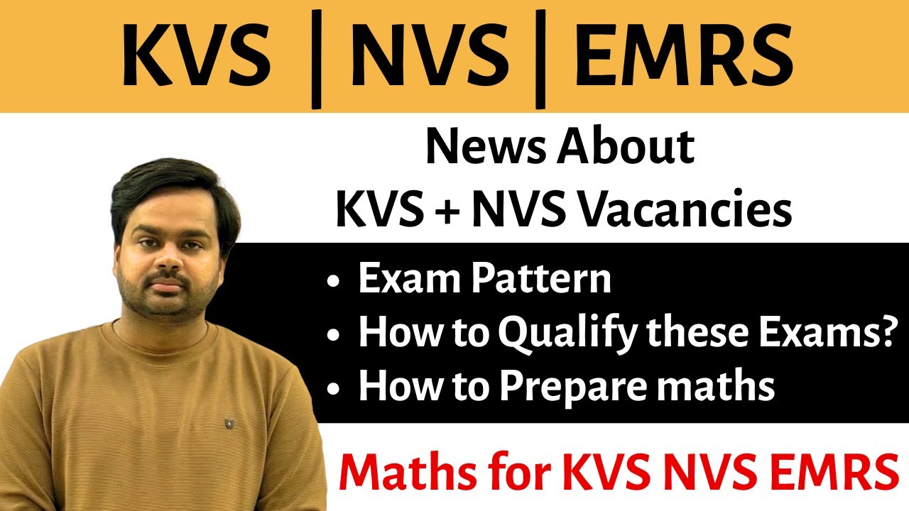 KVS NVS Vacancy 2025 | How to Prepare Maths for KVS NVS EMRS | News ...