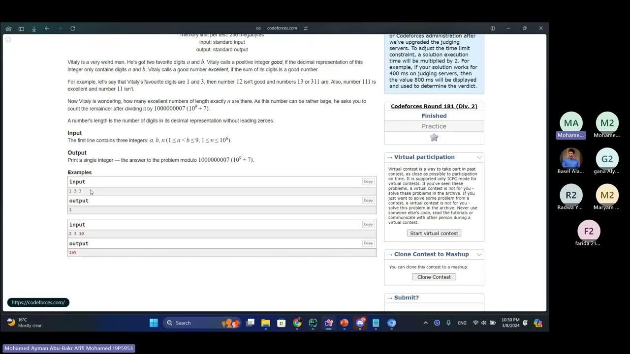 C Beautiful Numbers Codeforces Round 181 Div 2 Spring24 Level 2 Sheet 3 Problem N