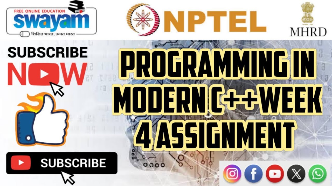 Programming In Modern C Week 4 Quiz Assignment Answers 4 2024 Nptel Youtube 9132