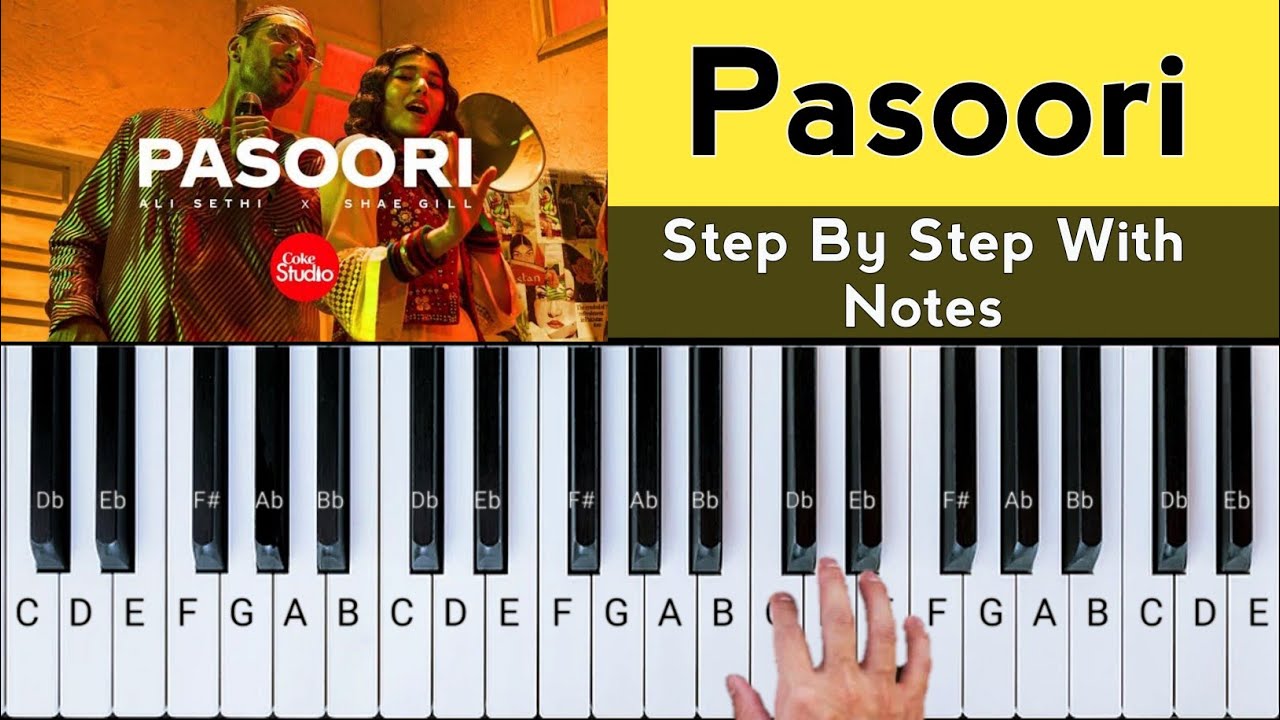 Pasoori Piano Tutorial | Step By Step - YouTube