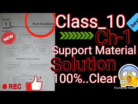 Class 10 Support Material.. Chapter 1 Ans... all questions. - YouTube
