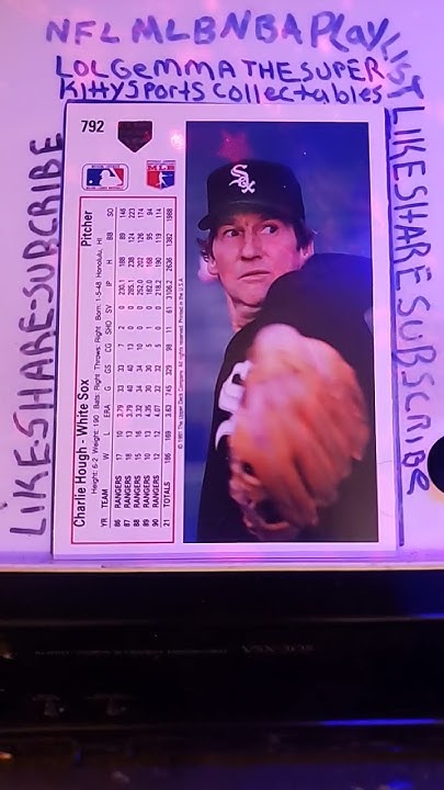 Charlie Hough 792 1991 #MLB 145 - YouTube