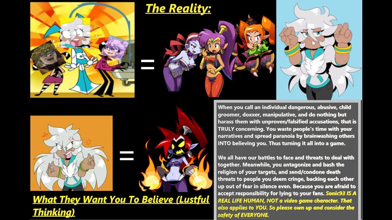 NicoRoyem Made Sonic93 about herself, condoned hate crime Pt1 ...
