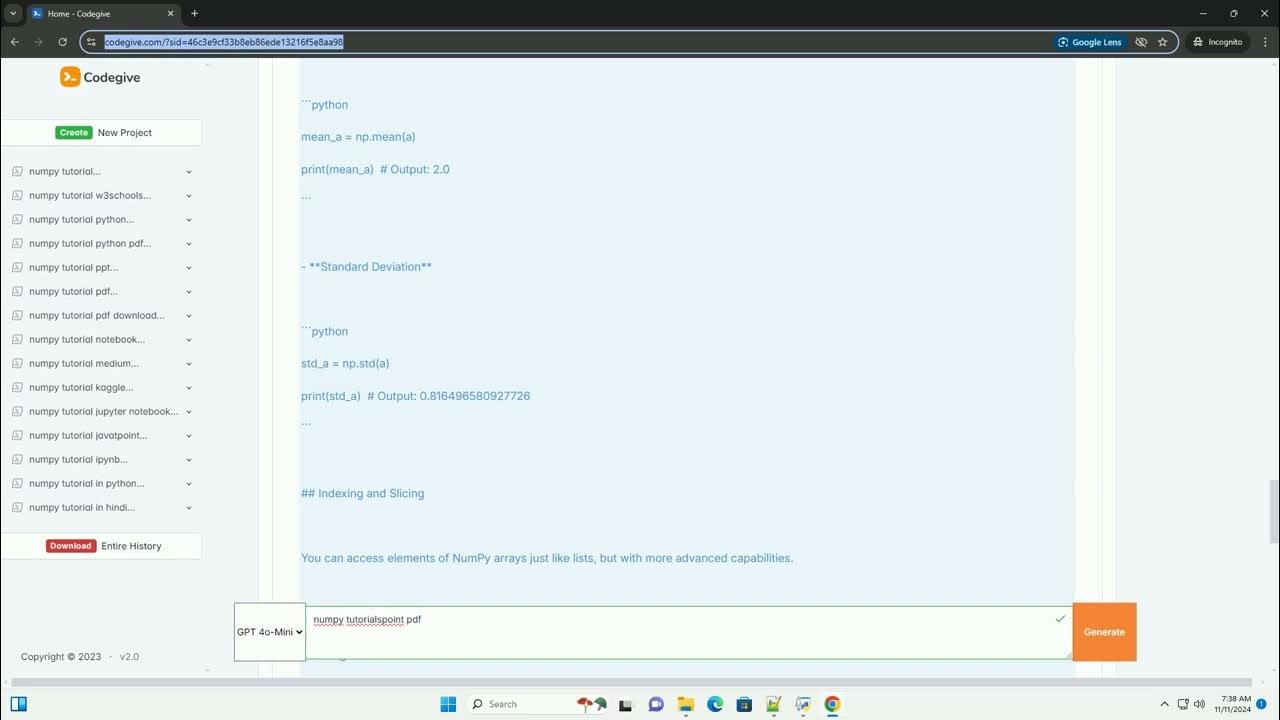 numpy tutorialspoint pdf - YouTube