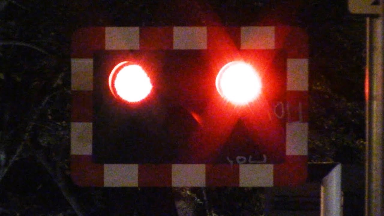 Railway Crossing at Night - Sandymount Station, Dublin - YouTube
