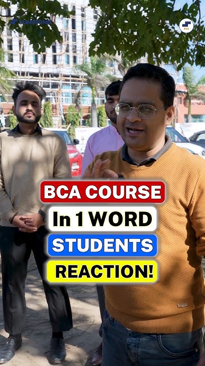 BCA Course in 1 Word🤩 RBU Mohali BCA Students Reactions! #shorts #bca #bcastudents #reality # ...