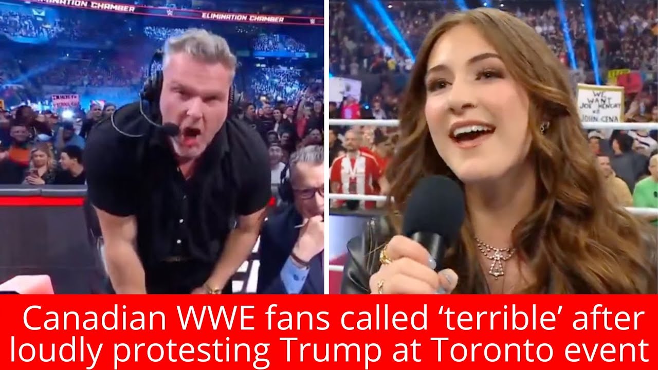 Canadian WWE fans called ‘terrible’ after loudly protesting Trump at ...