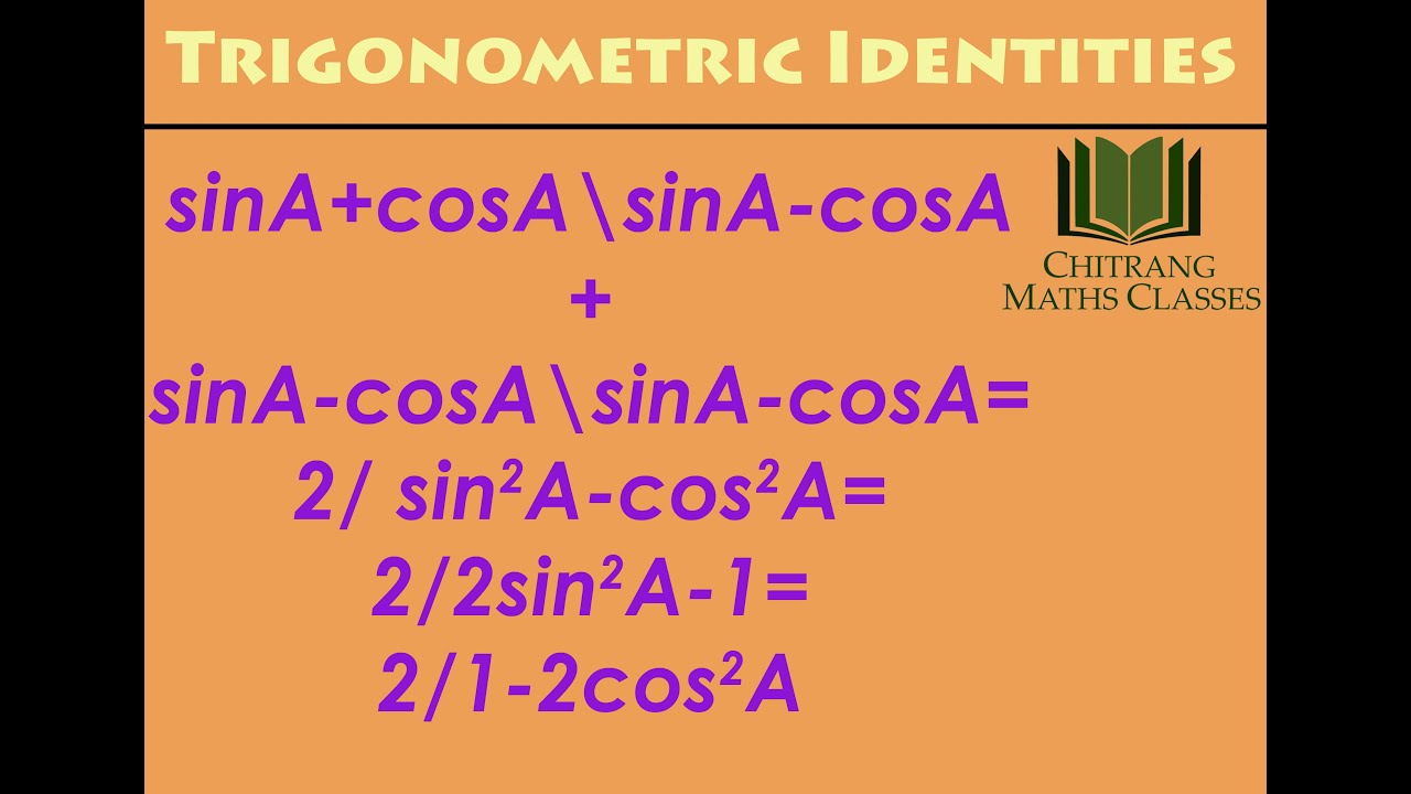 Class 10- Trigonometric Identities-RD Sharma-Eg5-(iv), sinA+cosA\sinA ...
