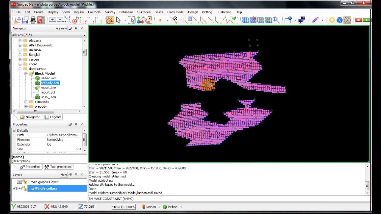 Tutorial Surpac - 04 Blok Model - YouTube