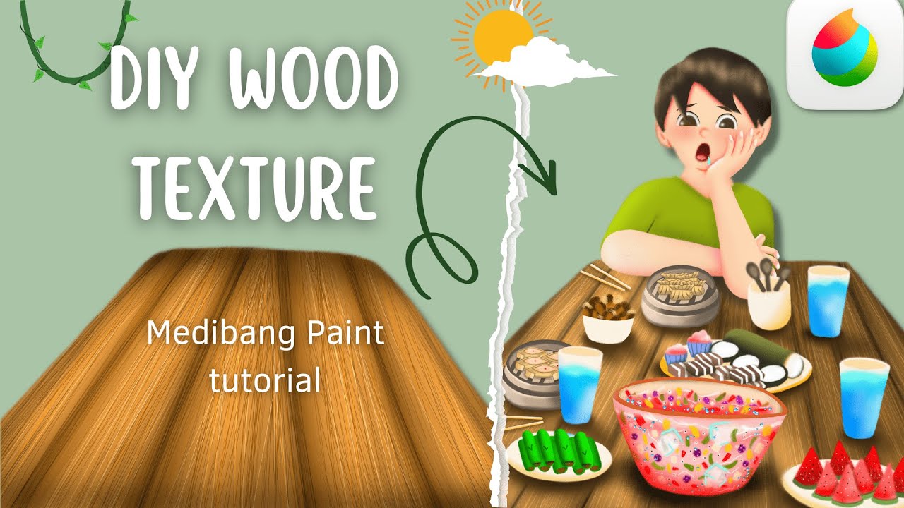 [ENG SUBT] How to make wood texture with Medibang Paint #medibangpaint ...