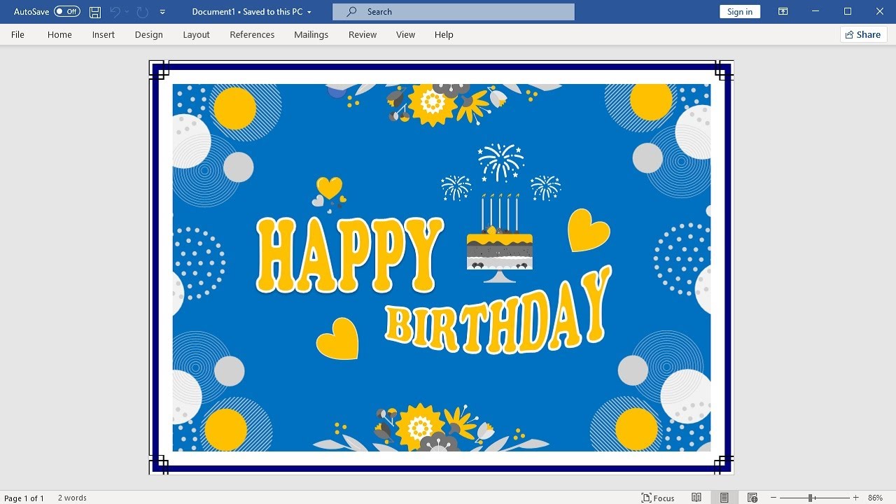 Microsoft Birthday Cards Free Editable Greeting Card Templates In Word