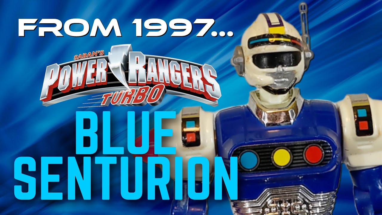 VINTAGE Bandai Power Rangers Turbo Blue Senturion Figure from 1997! Got ...