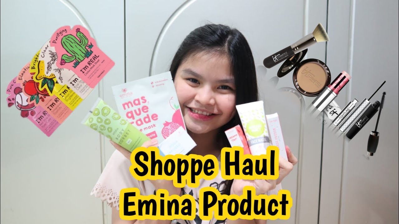SHOPEE HAUL || EMINA PRODUCT - YouTube