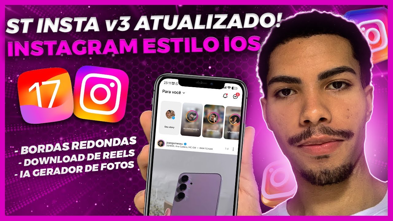 ST INSTA V3 ATUALIZADO!🎉 NOVAS FUNÇÕES + BORDAS CURVADAS NOS STORIES E ...