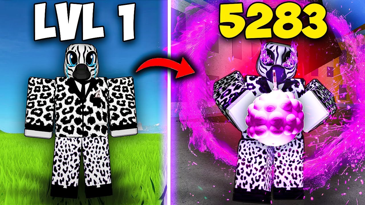 Noob TO MAX Using Only DAMAGE in Blox Fruits - YouTube