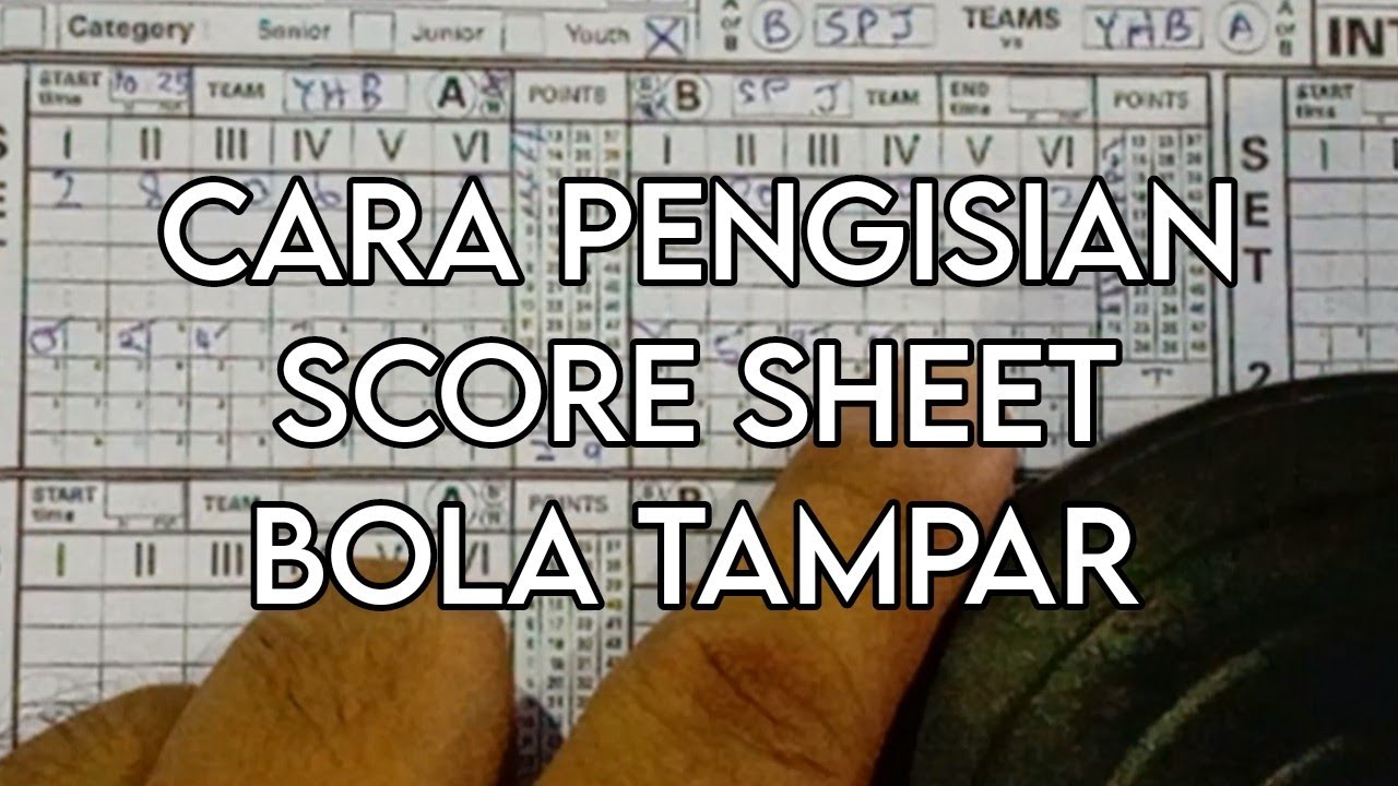 CARA ISI SCORE SHEET VOLLEYBALL #volleyball #bolatampar # ...