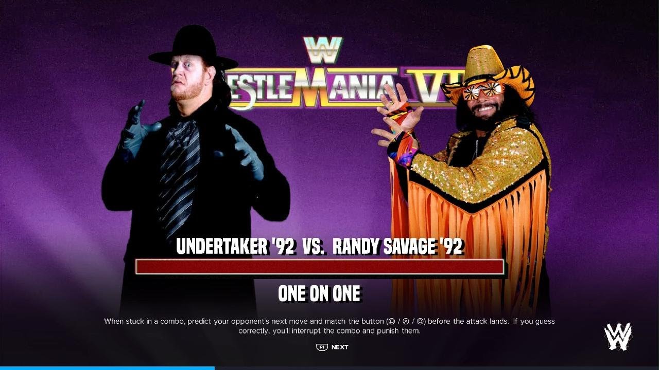 Undertaker '92 vs “Macho Man“ Randy Savage '92 - Wrestlemania VIII ...