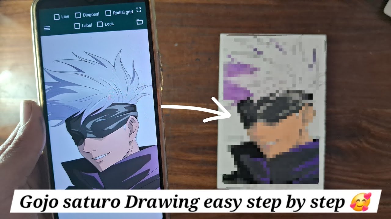 How to draw gojo satoru drawing easy step by step/Gojo satoru drawing ...
