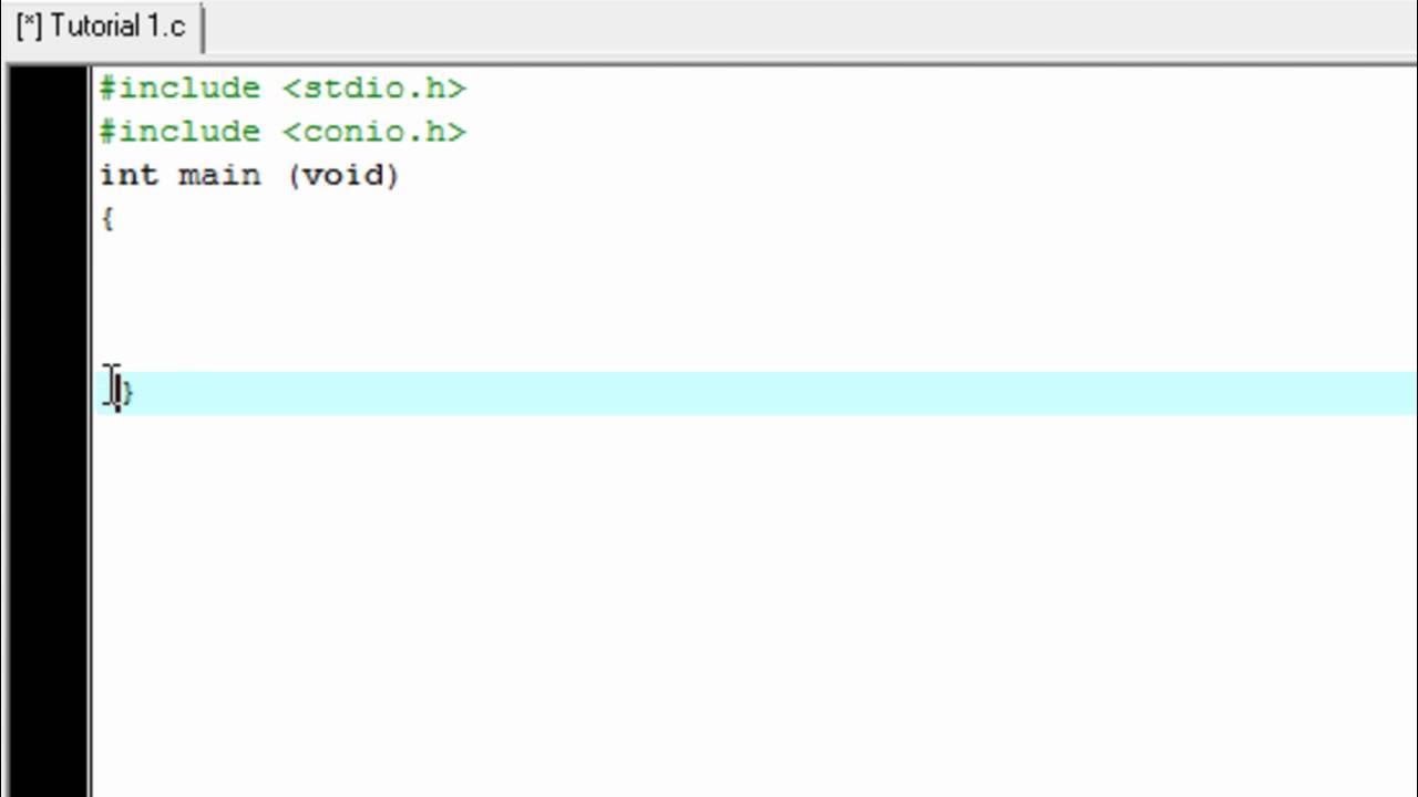 C Programming Tutorial 2: The Basics - YouTube