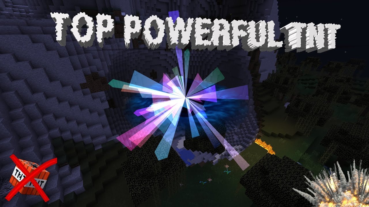 THE MOST POWERFUL TNT IN MINECRAFT [TOP] - YouTube