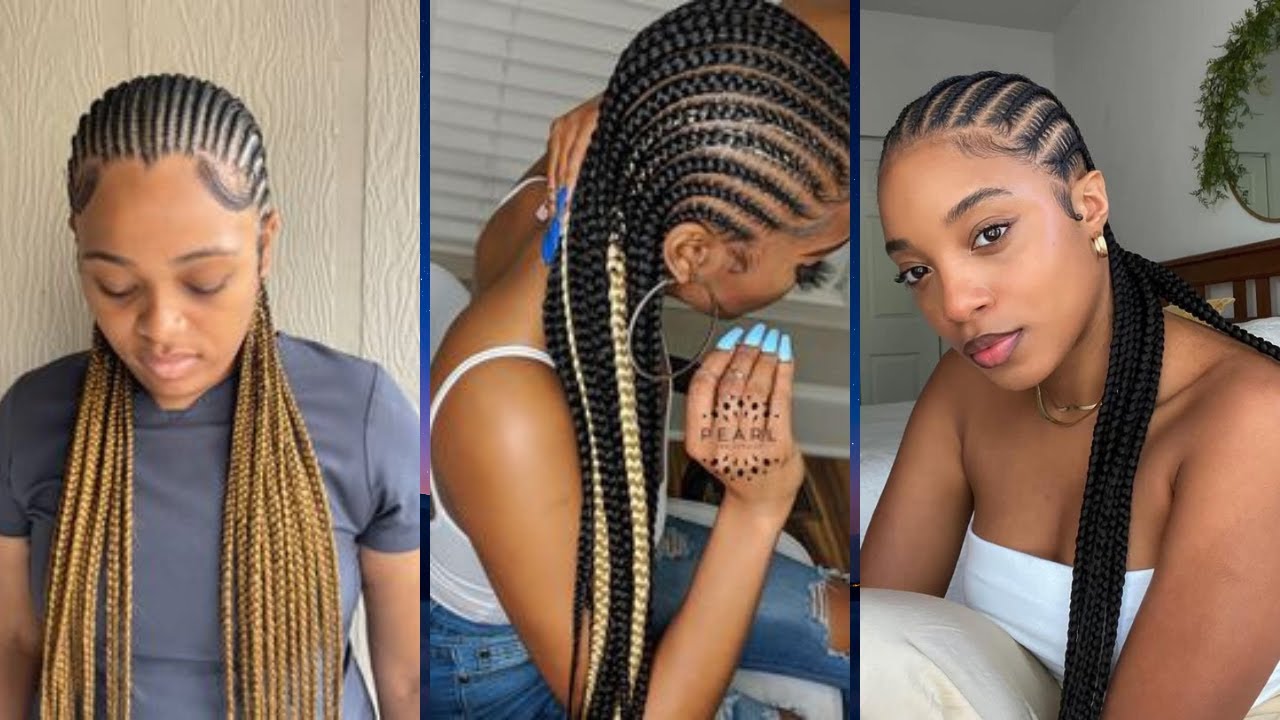 30 Neatly Plait Straight Back Braids Cornrows Hairstyles For Black ...
