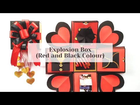 Explosion Box / Red & Black / Exploding Box - YouTube
