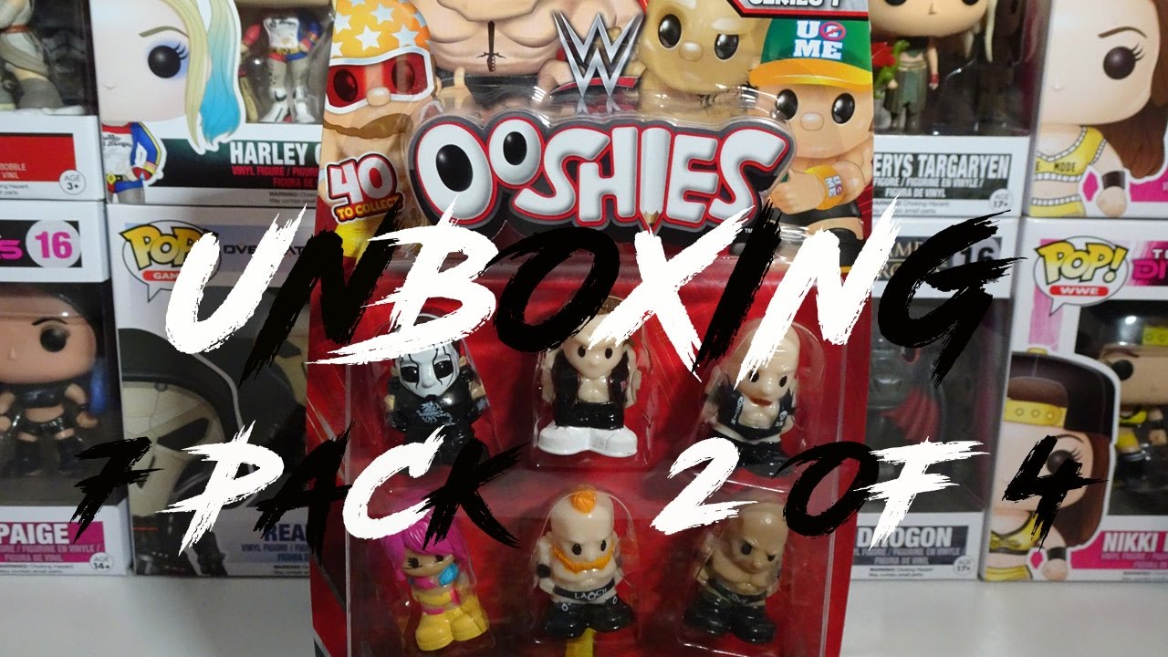 WWE OOSHIES 7 PACK UNBOXING (2 OF 4) - STILL ON THE HUNT FOR GOLD ...