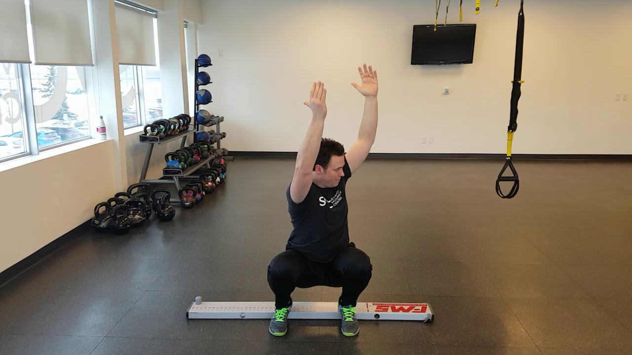 Overhead Deep Squat with Rotation - YouTube