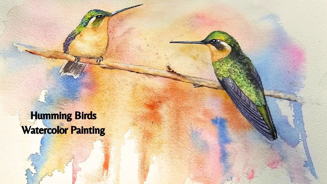 Painting Hummingbirds :A watercolor journey. - YouTube