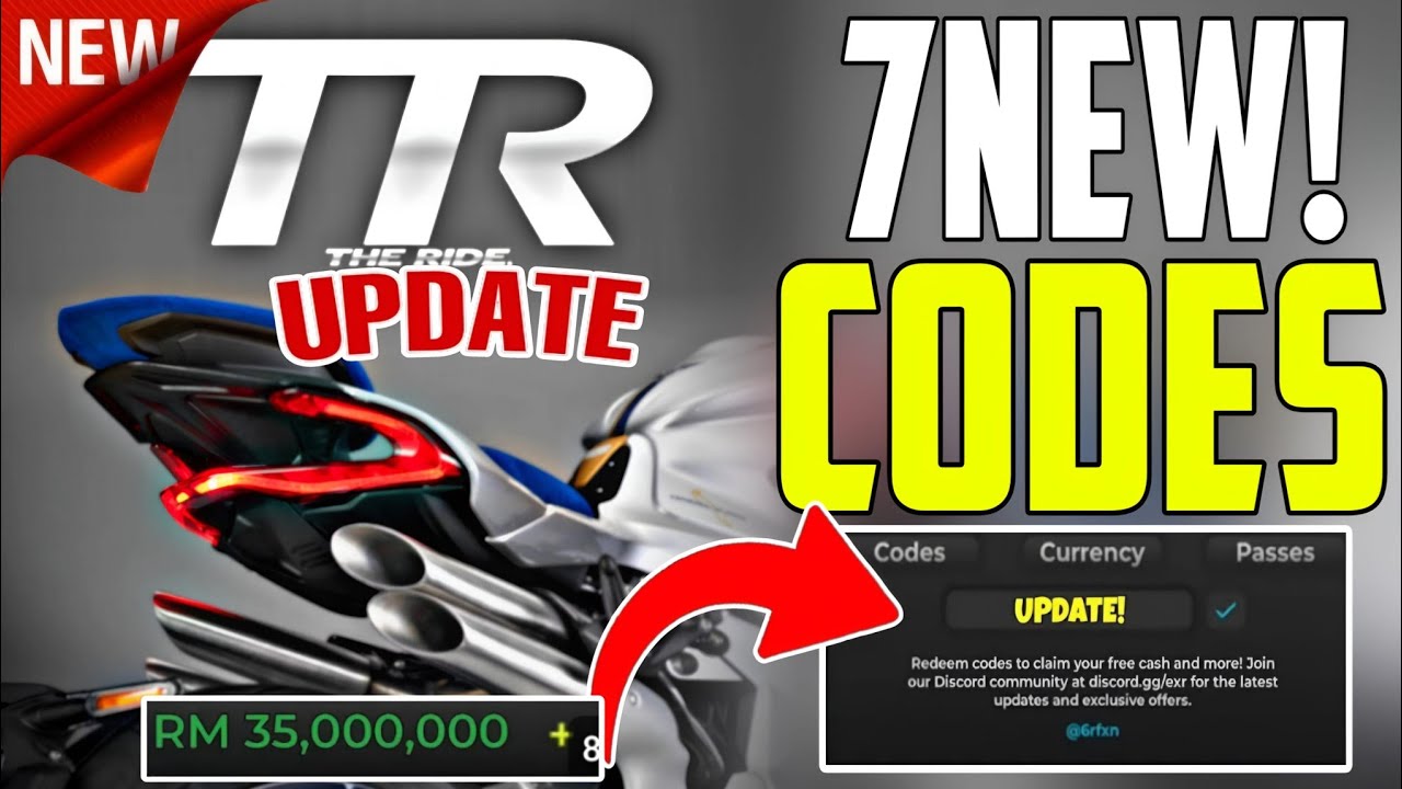 ⚠️U0PDATE NEW⚠️THE RIDE CODES - ROBLOX RIDE CODES - CODES - YouTube