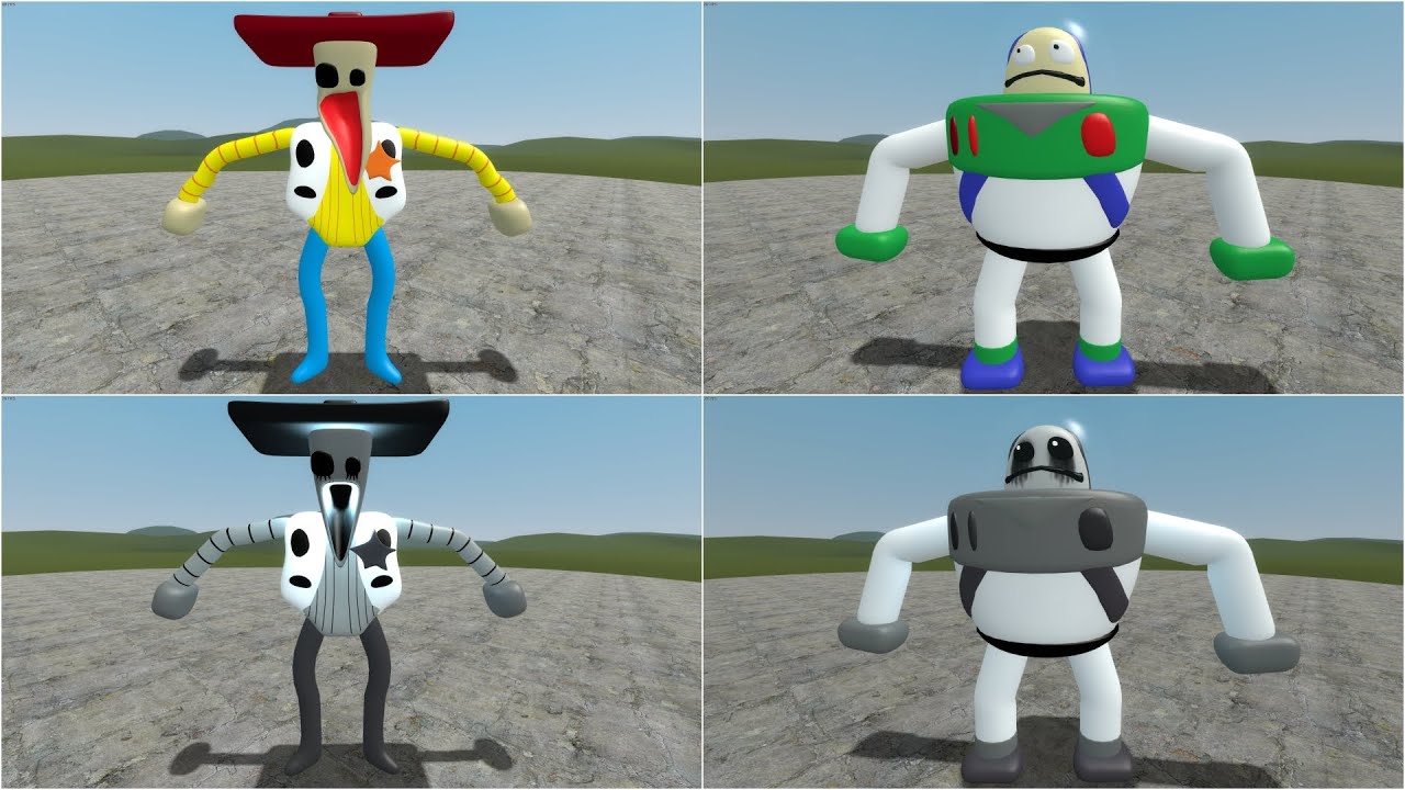 What if I Become Woodee and Booz From Toy Story in Garry's Mod! (3D ...