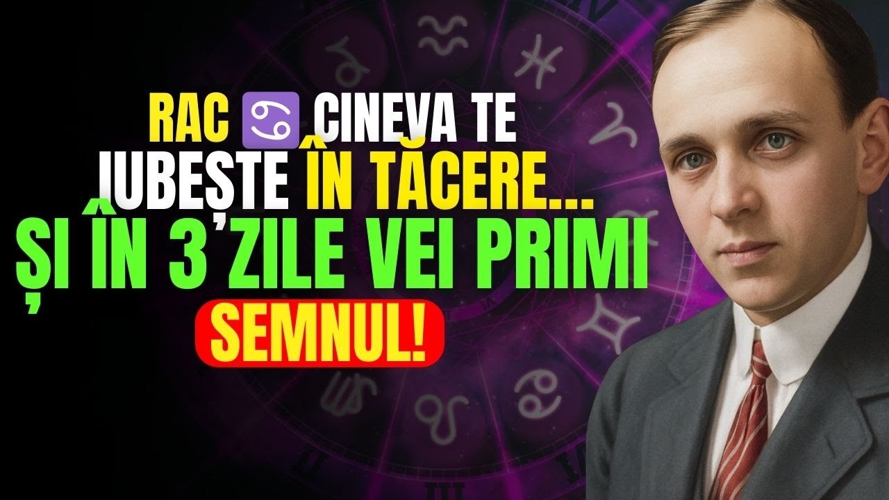 RAC♋ ÎN 3 ZILE VEI PRIMI SEMNUL IUBIRII DIN PARTEA ACELEI PERSOANE ...