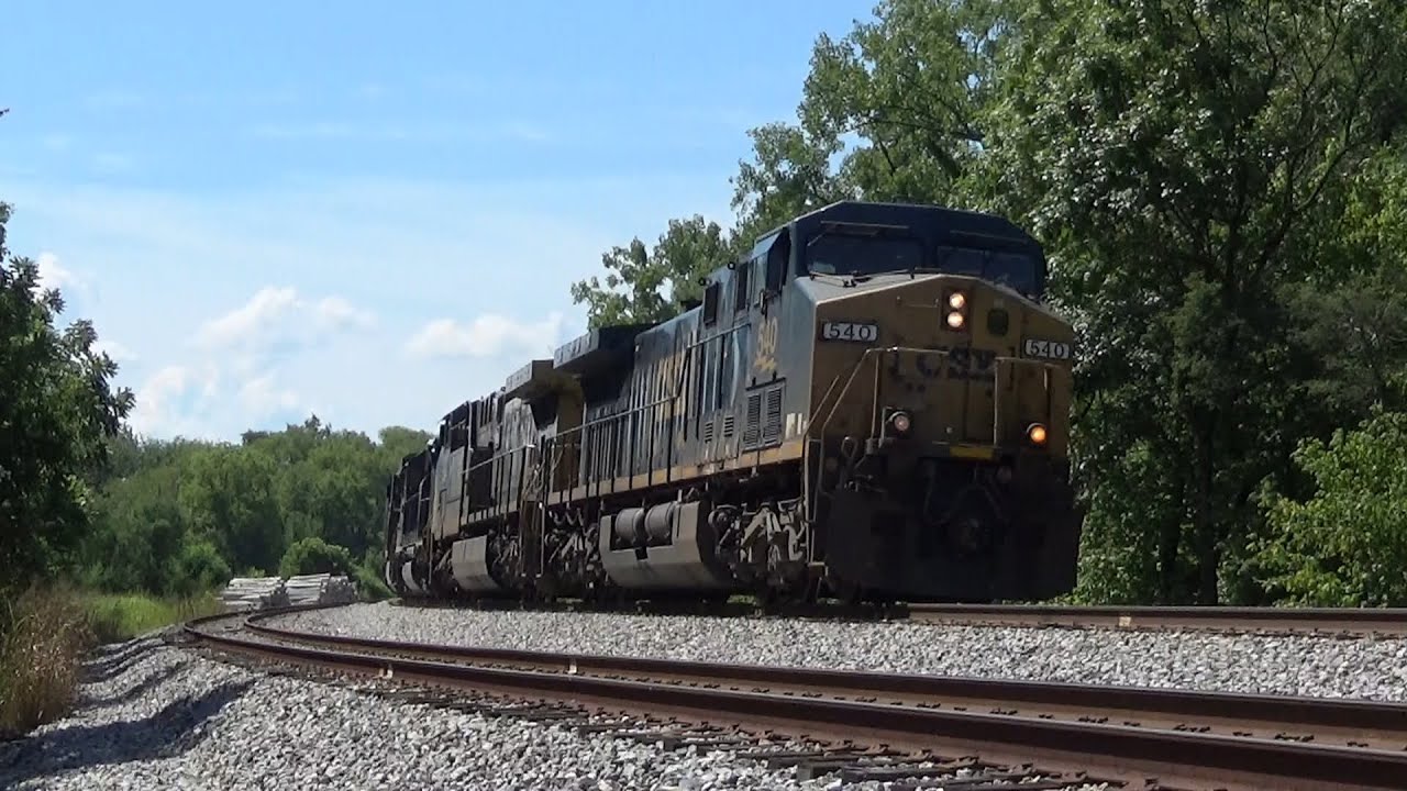 CSX AC44CW 540 w/ GP40-2 Leads Manifest M584-14 on 7/14/22 - YouTube
