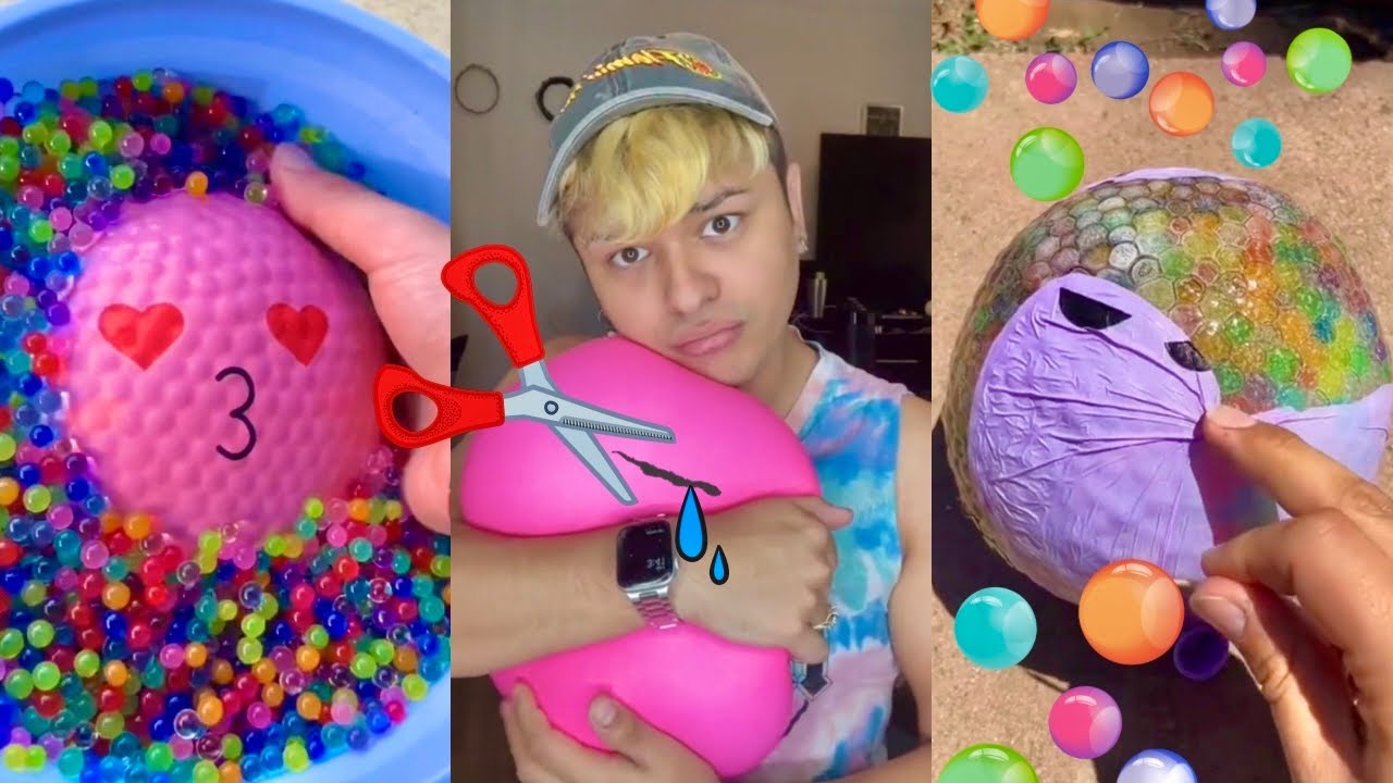 DIY GIANT STRESS BALLS! | POPPING FIDGETS I MADE COMPILATION 🎈💦 - YouTube
