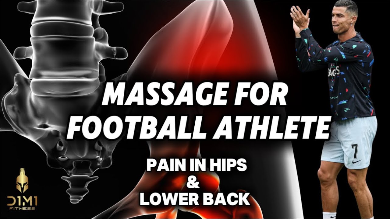 Massage for football athlete (hip & lower back pain) - YouTube