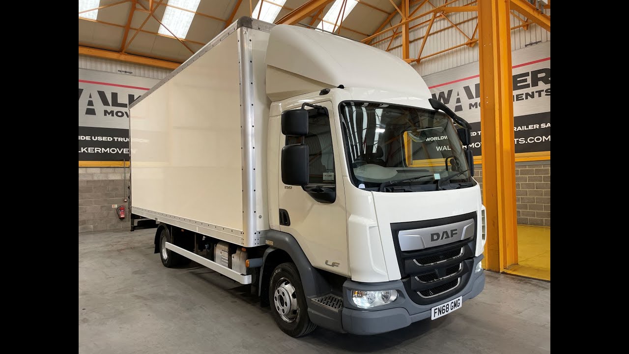 SOLD: DAF LF 150 4X2 *EURO 6* 7.5 TONNE BOX - 2018 - FN68 GMG - YouTube