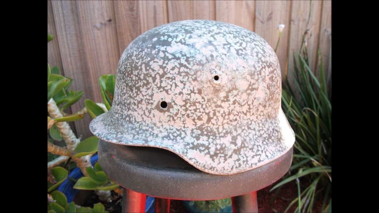 WW2 German M40 Helmet Restoration.wmv - YouTube