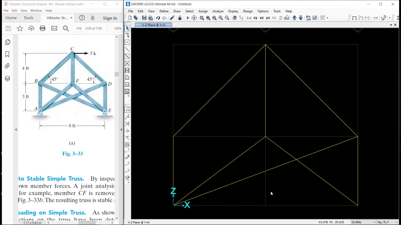 Truss Analysis by SAP2000 - YouTube
