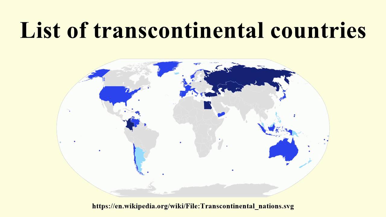 List of transcontinental countries - YouTube
