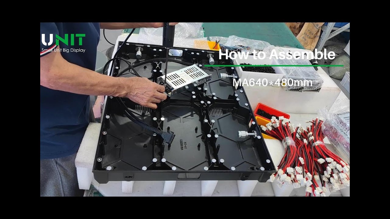 How to Assemble a MA640 Indoor LED Screen Cabinet? - YouTube