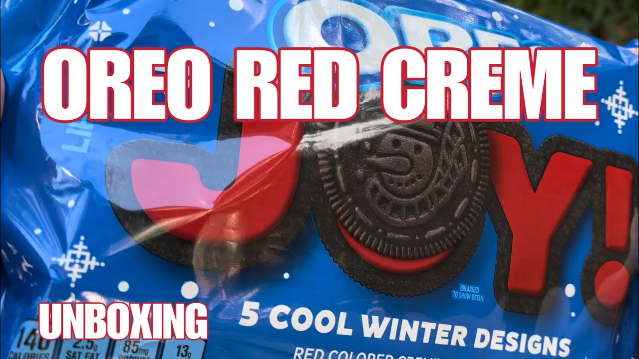 Unboxing American Snack - Oreo Joy Red Colored Creme Chocolate Sandwich ...