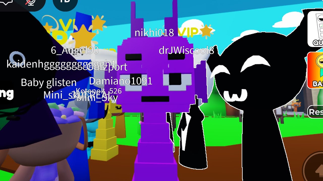 Roblox sprunki rp someone is using pixel Durple - YouTube