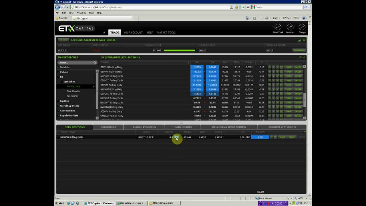 ETX Capital: Placing a Trade - YouTube